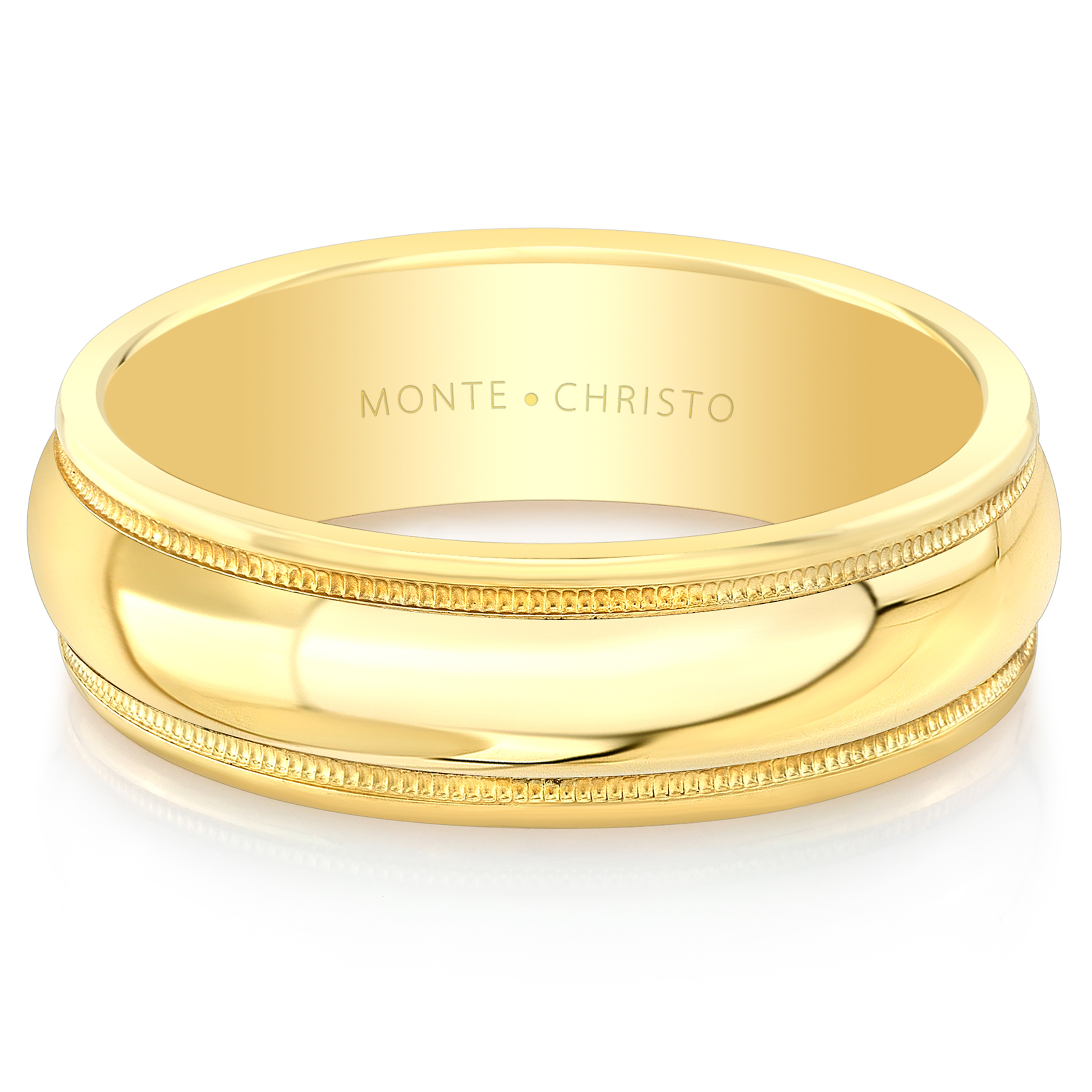 Rounded Milgrain Wedding Band. MC005 | Monte Christo Jewelry